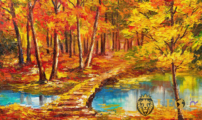 Paintings with Bridges in the Forest | LeoSystem.art